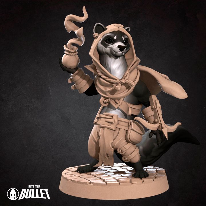3D Printable Ferretfolk Rogue (2 Versions) by Bite the Bullet
